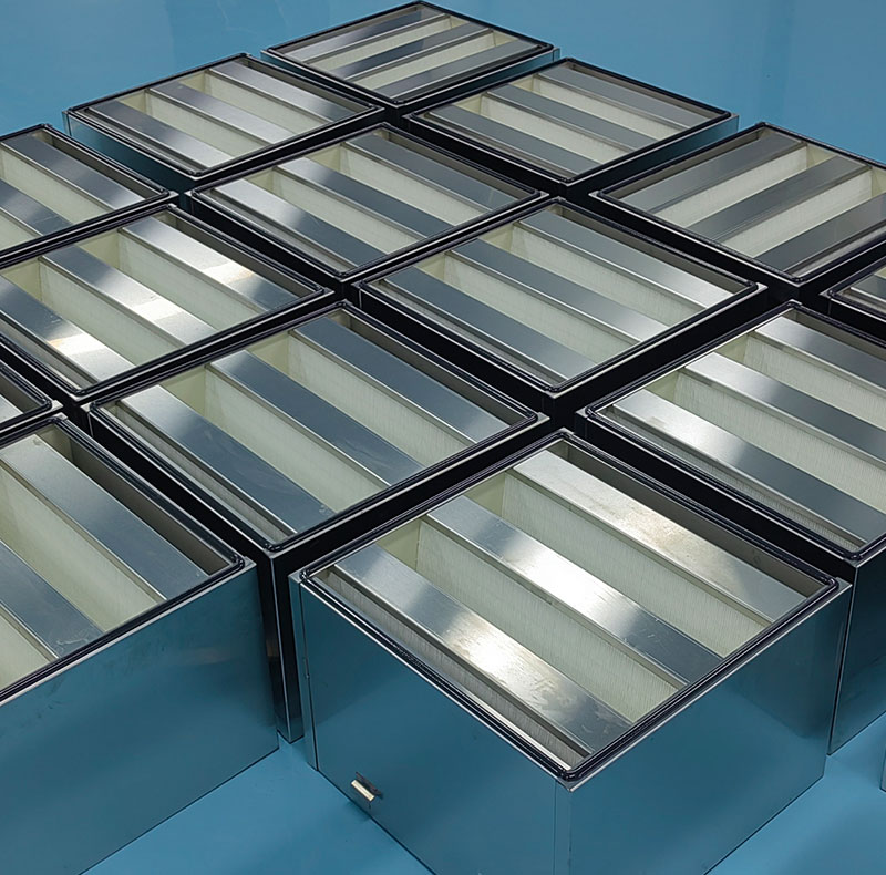 High Air Volume V Bank Mini Pleat HEPA Filter - Compact Filter - HEPA ...